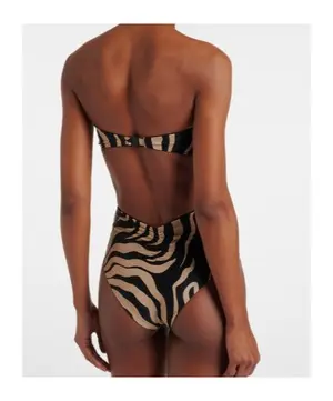 Johanna Ortiz Printed Ring-detail Bikini Top
