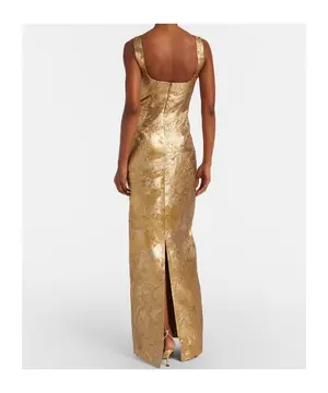 Simkhai Strapless Jacquard Maxi Dress