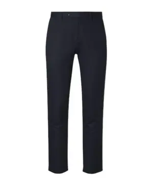 Sunspel Cotton And Linen Straight Pants - Black