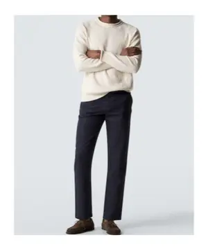 Sunspel Cotton And Linen Straight Pants