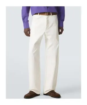 Plan C Belted Straight Jeans