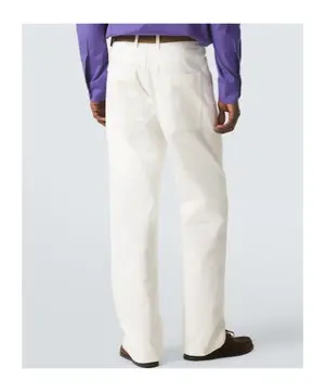 Plan C Belted Straight Jeans