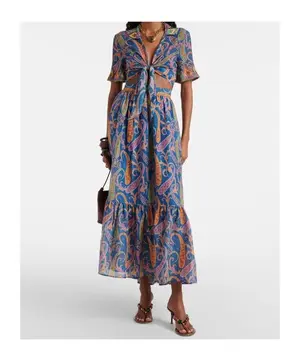 Etro Paisley Pattern Crop Top