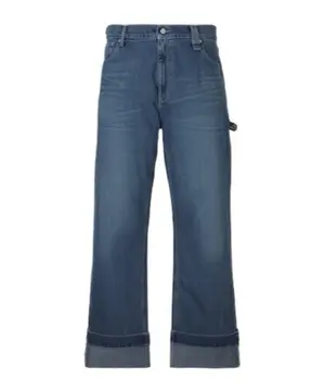 Simone Rocha Crystal-embellished Straight Jeans - Blue