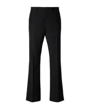 WALES BONNER Alto Virgin Wool Flared Pants - Black