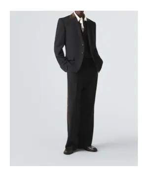 WALES BONNER Alto Virgin Wool Flared Pants