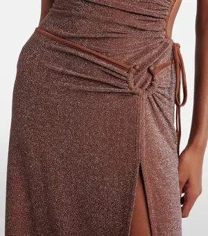 Johanna Ortiz Ring-detail Midi Skirt