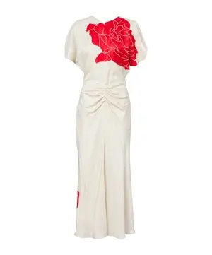 Victoria Beckham Short-sleeved Dress - White