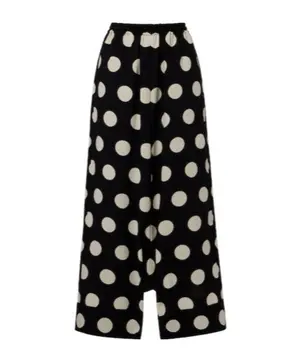Junya Watanabe Polka-dot Wide-leg Pants - Black