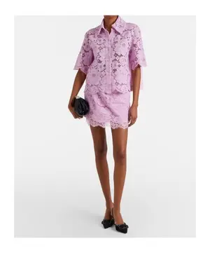 PATOU Cotton-blend Lace Shirt