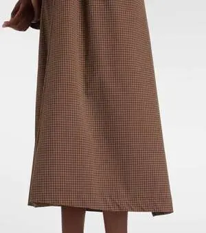 RÓHE Checked Belted Coat