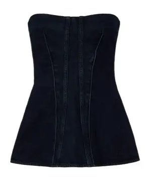 AGOLDE Lara Denim Corset - Blue