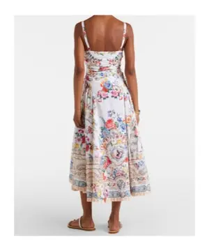Camilla Floral Cotton-blend Midi Dress