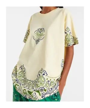 Attico Bandana Oversized Cotton Jersey T-shirt