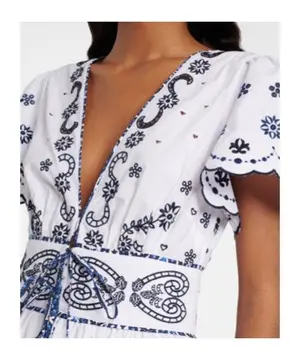 Camilla Embroidered Cotton Minidress