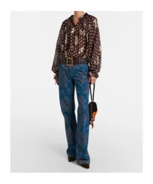 Etro Floral Flared Jeans