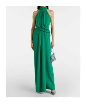 Johanna Ortiz Cutout Gathered Maxi Dress