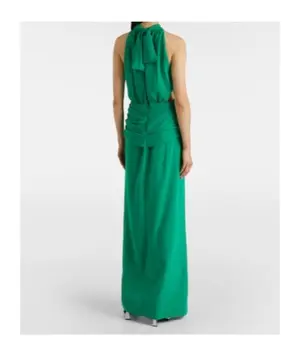 Johanna Ortiz Cutout Gathered Maxi Dress