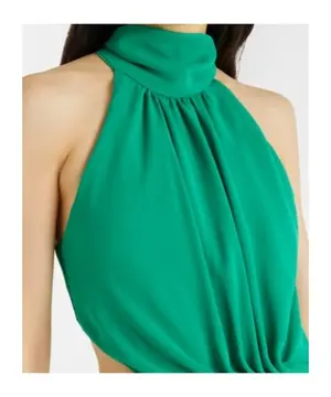 Johanna Ortiz Cutout Gathered Maxi Dress