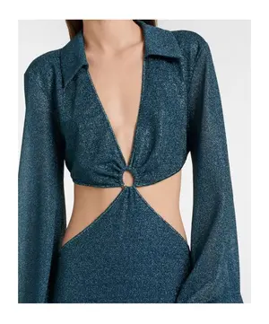 Oseree Cutout Circular Detail Dress