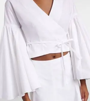 Jacquemus Paysan Cotton Poplin Wrap Top