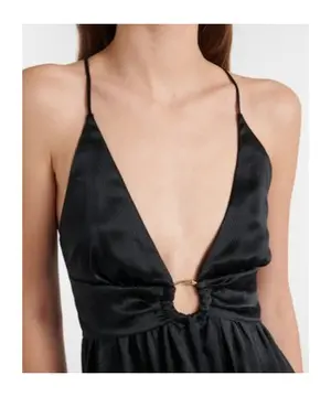 Heidi Klein Meteora Silk Satin Maxi Dress