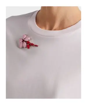 Simone Rocha Embellished Cotton Jersey T-shirt
