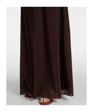 Oseree Lumière Cutout Halterneck Maxi Dress