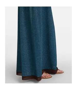 Oseree Lumière Cutout Halterneck Maxi Dress