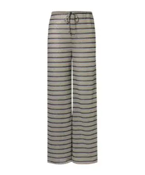 Oseree Striped Straight Leg Pants