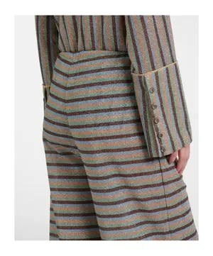 Oseree Striped Straight Leg Pants