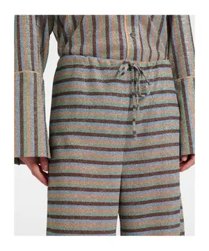 Oseree Striped Straight Leg Pants