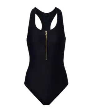 Heidi Klein Racerback Swimsuit - Black