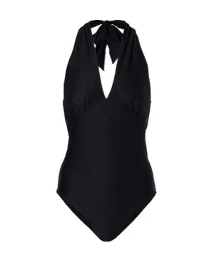 Heidi Klein Meteora Jacquard Swimsuit - Black