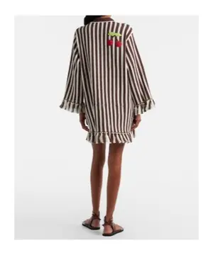 ALEMAIS Sundae Crochet Embroidered Cotton Kaftan
