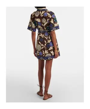 ALEMAIS Jasper Printed Cotton Shirt Dress