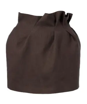 Magda Butrym Linen Miniskirt - Black