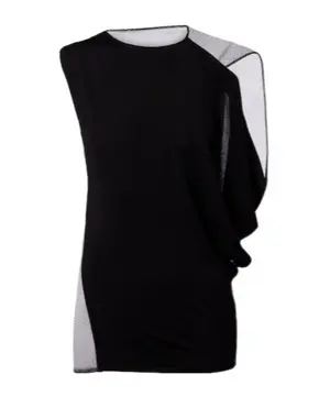 Sportmax Geranio Asymmetric Top - Black