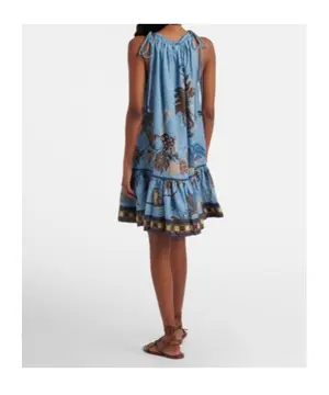 ALEMAIS Georgie Printed Ramie Minidress