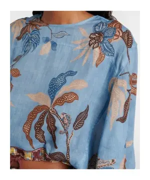 ALEMAIS Georgie Cropped Printed Top