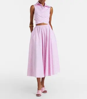 PATOU Striped Cotton Top