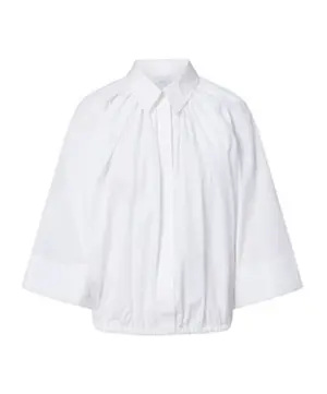 PATOU Cotton Shirt With Voluminous Silhouette - White