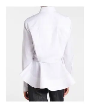 Stella McCartney Peplum Cotton Poplin Shirt