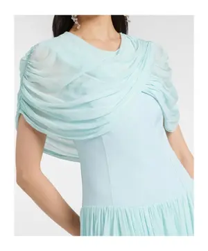 Simkhai Draped Pleated Gown