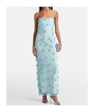 Simkhai Iridessa Sequined Bustier Gown