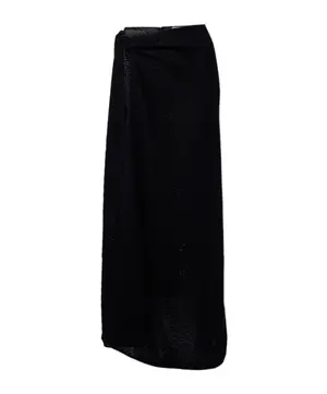 Christopher Esber Knitted Cotton-blend Maxi Skirt - Black