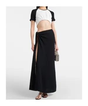 Christopher Esber Knitted Cotton-blend Maxi Skirt