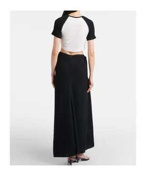Christopher Esber Knitted Cotton-blend Maxi Skirt