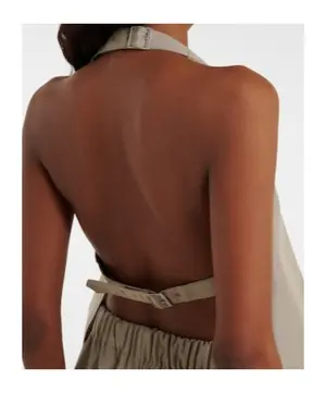 Wardrobe.NYC Halterneck Cotton-blend Top
