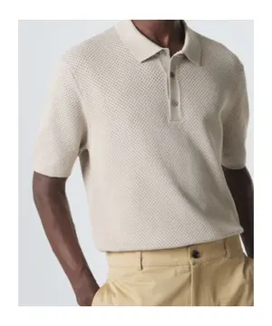 Sunspel Knitted Polo Shirt